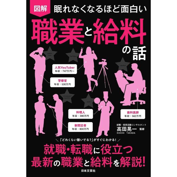 「商品情報」誰もが気になる『職業と給料・年収』がわかる一冊。自分の収入はわかっていても、友人や知り合い、恋人などの年収はこっそり知りたいもの。また、これから就職する学生やその親なども、職業のおおよその賃金を知ることで、将来を決めたり、アドバ...