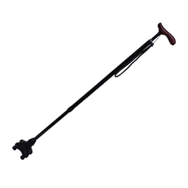 ●サイズ／長さ67.5〜90cm（10段階／2.5cm）、グリップ長さ：11.1cm、ベース部：幅8.5×奥行8.5cm●パイプ径／上部：1.9cm、下部：1.6cm●重さ／430g●材質／本体：アルミ、グリップ：木製●付属品／替えゴム、ス...