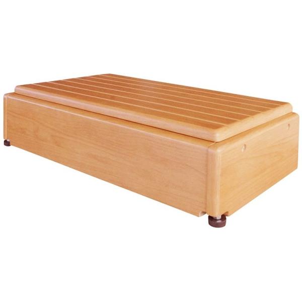 ●サイズ／幅60×奥行30×高さ15〜22.5（4段階）cm●重さ／約5kg●材質／本体：天然木（ウレタン塗装）、他●生産国／ベトナム・天板に特殊塗料による滑り止め加工を施し、滑りにくくなっています。・アジャスターで高さ約2cm調整でき、安...