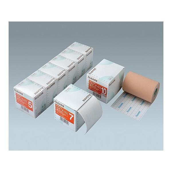 材質：テープ部／綿・PU（ポリウレタン）、粘着剤／アクリル系色：白幅×長さ：75.0mm×5m入数：1箱（4巻入）型番：11895安定した粘着力と優れた伸縮性で屈曲部にしっかりフィットします。有機溶剤不使用の粘着剤が乳化技術によりポリマー化...