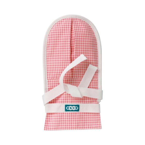 ●サイズ／幅17×長さ32cm、ひも：左右各50cm●重さ／約100〜200g（片手）●材質／表地：（ストライプピンク）綿100％・（コーラルチェック）ポリエステル50％・綿50％・（ネイビー）ポリエステル35％・綿65％、中地：ポリエステ...