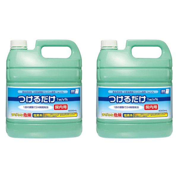 ●成分／次亜塩素酸ナトリウム1.0％、水99.0％●生産国／日本●ケース入数（ケース購入時）/2・次亜塩素酸ナトリウム1.0％製剤。・注ぎ用ノズル付き。・細菌やノロウイルスを始めとするウイルス対策、院内感染予防に。・1回の調整で、24時間有...