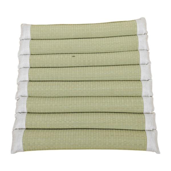 ●サイズ／約幅40×奥行40×厚さ7cm●重さ／0.72kg●材質／表：い草、詰め物：ポリエステル●生産国／中国●消臭加工★別売替カバー：無し●ケース入数（ケース購入時）/6・座りっぱなしのムレをイ草が軽減します。・九州大学福祉人間工学研究...