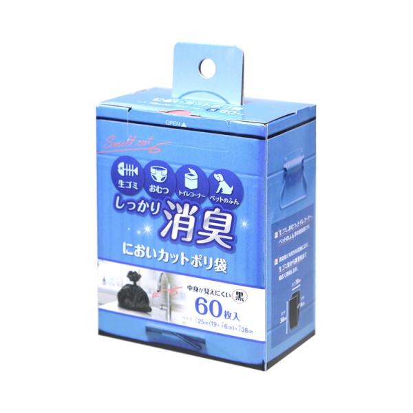 ●サイズ／25（マチ6）×約38cm●重さ／189g●材質／ポリエチレン●生産国／タイ●ケース入数（ケース購入時）/96・生ごみやおむつ、トイレコーナー、ペットのお散歩時等に役立つ消臭袋です。袋が黒色なので、中身が見えにくいです。・消臭成分...