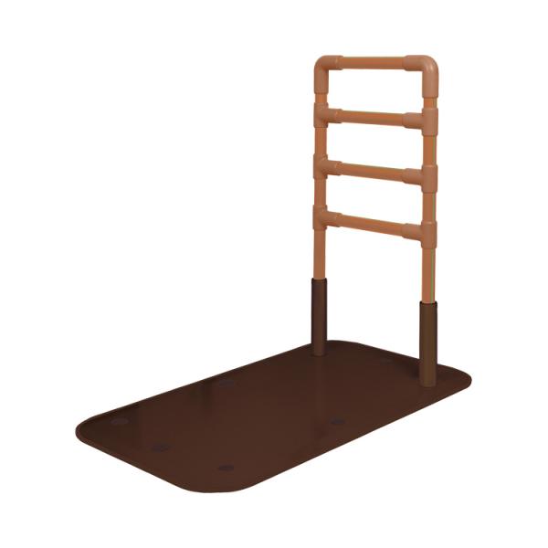 ●サイズ／ベース部：幅50.6×長さ90.6×厚さ0.9cm、手すり部：高さ70〜80cm（3段階／5cm）●重さ／19.7kg●材質／ベース・パイプ：スチール●最大使用者体重／100kg●生産国／日本●SIAA抗菌・防カビ加工、SIAA抗...