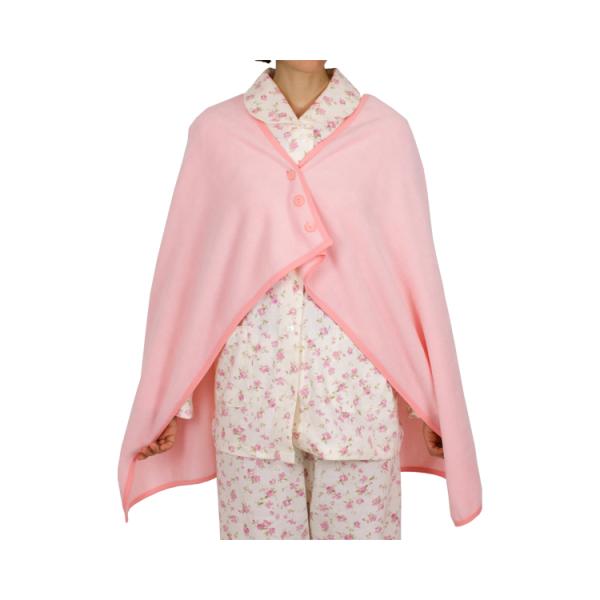 ●サイズ／幅70×長さ120cm●素材／ポリエステル100％●生産国／日本●洗濯機可●脱水機可●乾燥機不可・ひざかけ、肩掛け、こしまき。1枚で使い方3通り。・ボタン3ヶ所付き。ボタン位置を調整することで巻きスカート風に使用する場合、ウエスト...