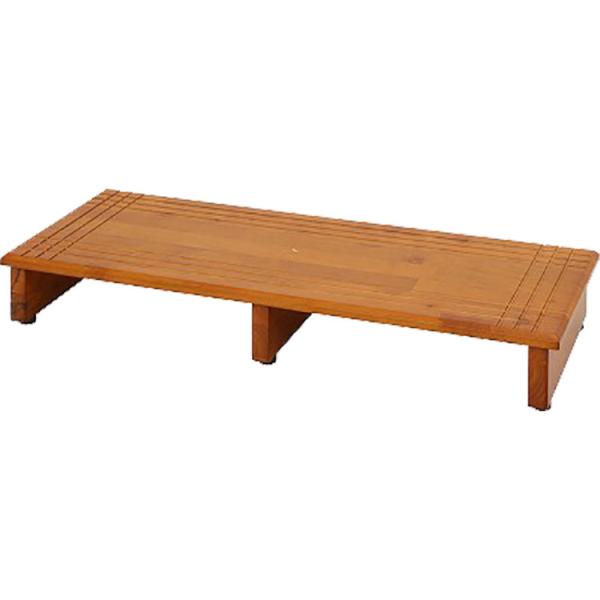 ●サイズ／幅90×奥行35×高さ13.5cm●重さ／6kg●材質／構造部材：天然木（ラバーウッド）、表面加工：ラッカー塗装●生産国／ベトナム・玄関の昇り降りの負担軽減する玄関台。・靴が収納できて、玄関の上り下りもラクラク。