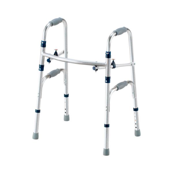 ●サイズ／幅61.5（ハの字：103）×奥行45×高さ70〜80（5段階／2.5cm）cm、折りたたみ時：幅56×奥行10×高さ71.5cm、ハンドル内幅：43cm、下段グリップ高：36〜46cm●重さ／2.7kg●材質／フレーム：アルミ（...