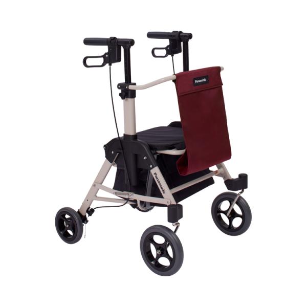 ●サイズ／幅48×奥行64×高さ70〜82.5（6段階／2.5cm）cm、折りたたみ時：奥行46×高さ79〜90.5cm、座面：幅32×奥行26cm、座面高：43cm●車輪サイズ／前輪18×後輪15cm●重さ／6.5kg●材質／フレーム：ア...