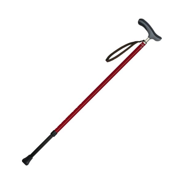 ●サイズ／長さ75〜90cm（7段階／2.5cm）、グリップ長さ：12.3cm、ゴムチップ底径：3cm●パイプ径／上部：1.8cm、下部：1.6cm●重さ／235g●材質／本体：アルミ、グリップ：PP+エラストマー、先ゴム：合成ゴム●適応ゴ...