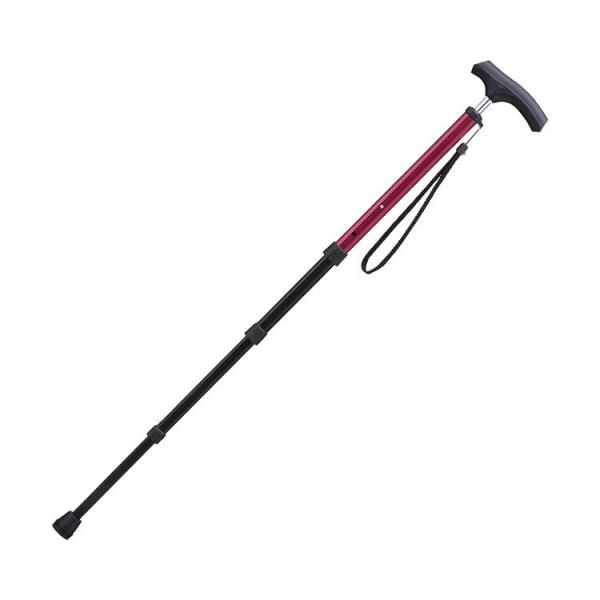 ●サイズ／長さ75〜91cm（4段階）、グリップ長さ：12.5cm、折りたたみ時：41cm、ゴムチップ底径：3cm●パイプ径／2.2cm、2.0cm、1.7cm、1.4cm●重さ／305g●材質／本体：アルミ、グリップ芯材：PP、外：TPR...