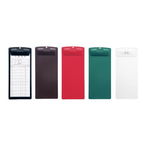 材　質：ABS樹脂製サイズ：W100×H230mmカラー：赤・茶・黒・緑・透明対応伝票：伝票-9/10/13/15/16/17検索ワード　伝票ホルダー　伝票クリップ　　　　　　伝票バインダー　お会計　　　　　　飲食店　居酒屋　業務用　　　　...