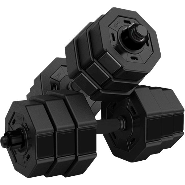 自宅でダンベルトレーニング！！女性にも人気　重さ変更簡単★★さびない・床を傷つけない素材のダンベル鉄を使用せず、床を傷つけにくいポリエチレン素材を採用。トレーニング中にダンベルに汗がついてもサッとふき取る事が可能で、錆ができる心配もありませ...