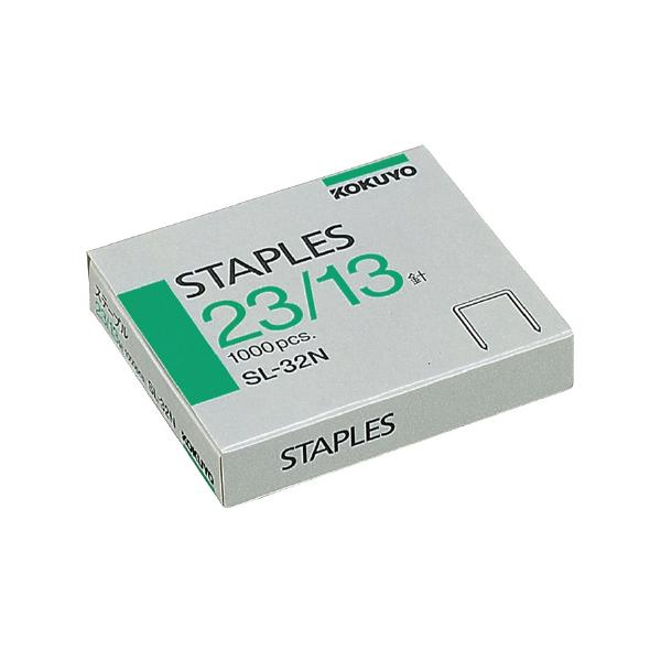 コクヨ ステープル ２３／１３号 １０００本入 １００本×１０  ＳＬ−３２Ｎ品番：SL-32NJANコード:4901480430928※メーカーの都合によりパッケージ及び内容量などが予告なく変更される場合があります。