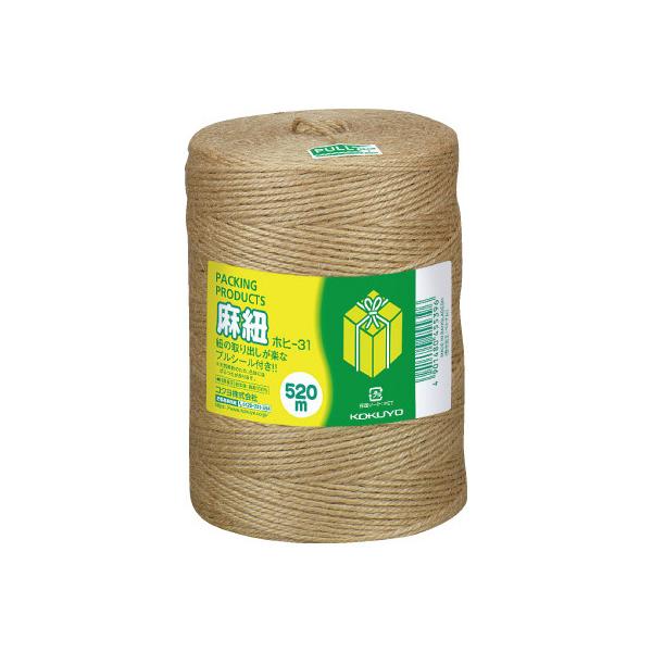 コクヨ 麻紐 チーズ巻き ５２０ｍ ホヒ−３１品番：ホヒ-31JANコード:4901480455396お得な１０パックセット※メーカーの都合によりパッケージ及び内容量などが予告なく変更される場合があります。