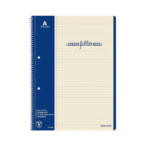 コクヨ フィラーノート スパイラルとじ  Ａ４ ２穴 罫幅７ｍｍマージン罫入４０枚 ス−１５ＡＮ品番：ス-15ANJANコード:4901480074528お得な１０パックセット※メーカーの都合によりパッケージ及び内容量などが予告なく変更され...