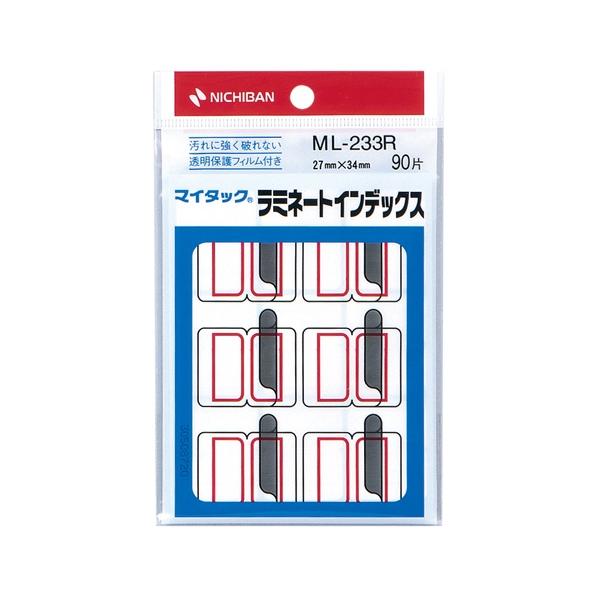 ニチバン インデックス ＭＬ−２３３Ｒ品番：ML-233RJANコード:4987167001353※メーカーの都合によりパッケージ及び内容量などが予告なく変更される場合があります。