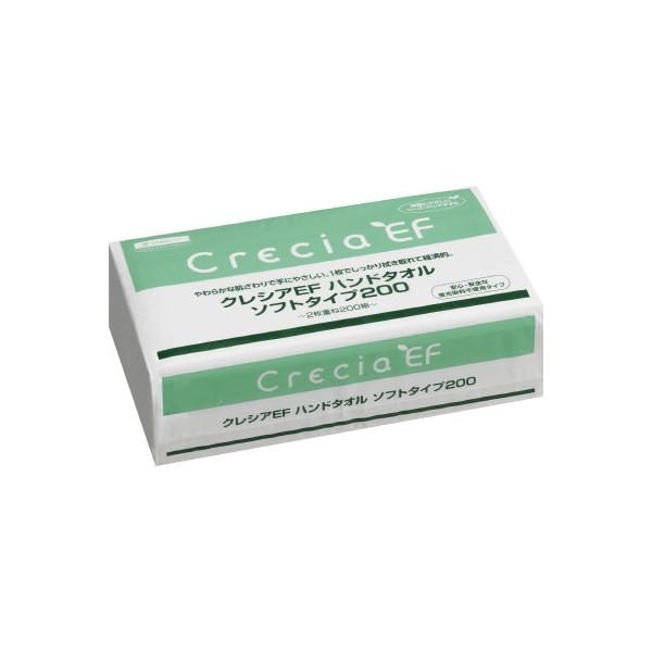 日本製紙クレシア クレシアＥＦハンドタオル ソフトタイプ ２００組 ２枚重ね  ３７００１品番：37001JANコード:4901750370008お得な１０パックセット※メーカーの都合によりパッケージ及び内容量などが予告なく変更される場合が...