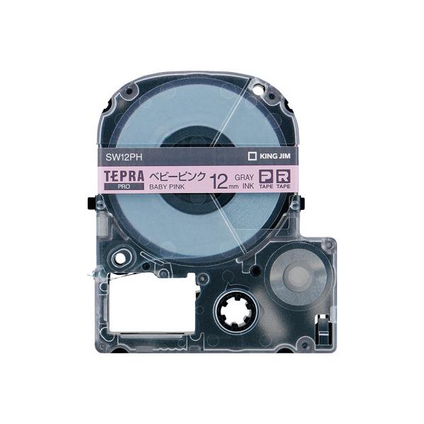 キングジム テプラＰＲＯテープカートリッジ  ソフト  ベビーピンクにグレー文字 ＳＷ１２ＰＨ品番：SW12PHJANコード:4971660762453※メーカーの都合によりパッケージ及び内容量などが予告なく変更される場合があります。