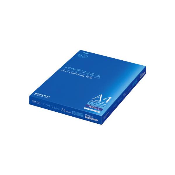 コクヨ パウチフィルム １２５ミクロン Ａ４判 １００枚入 ＫＬＭ−ＳＦ２２０３０７Ｎ品番：KLM-SF220307NJANコード:4901480599397※メーカーの都合によりパッケージ及び内容量などが予告なく変更される場合があります。