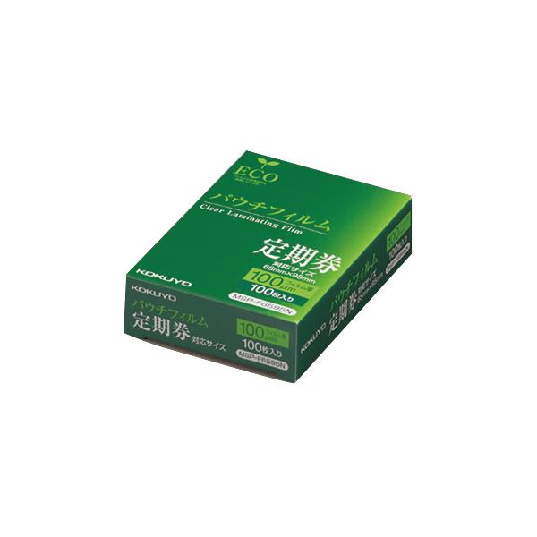 コクヨ パウチフィルム 定期券用 １００枚入 ＭＳＰ−Ｆ６５９５Ｎ品番：MSP-F6595NJANコード:4901480774725※メーカーの都合によりパッケージ及び内容量などが予告なく変更される場合があります。