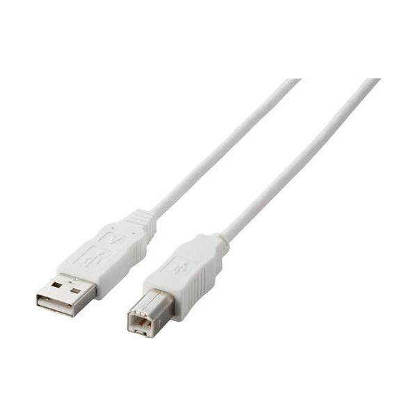エレコム ＵＳＢケーブル Ａ−Ｂタイプ  ホワイト １ｍ ＵＳＢ２−ＥＣＯ１０ＷＨ品番：USB2-ECO10WHJANコード:4953103190535※メーカーの都合によりパッケージ及び内容量などが予告なく変更される場合があります。
