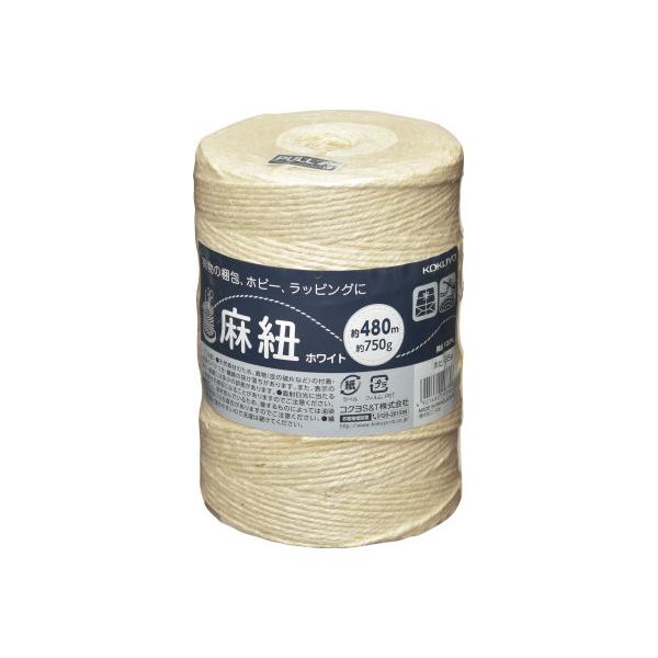 コクヨ 麻紐 ホワイト・ホビー向け   ホワイト チーズ巻き ４８０ｍ ホヒ−３５Ｗ品番：ホヒ-35WJANコード:4901480293806お得な１０パックセット※メーカーの都合によりパッケージ及び内容量などが予告なく変更される場合があります。