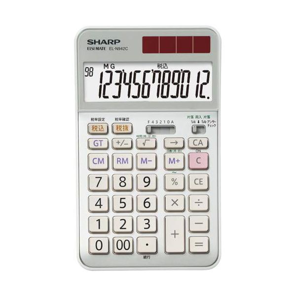 シャープ 抗菌電卓 ＥＬ−Ｎ９４２ＣＸ １２桁品番：EL-N942CXJANコード:4974019761534※メーカーの都合によりパッケージ及び内容量などが予告なく変更される場合があります。