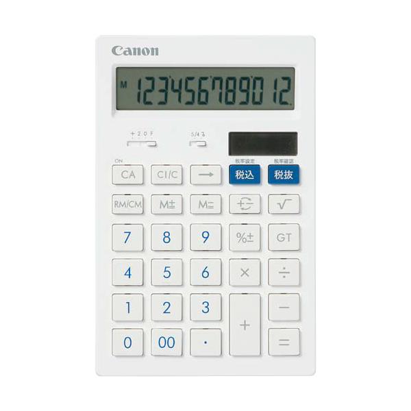 ●質量／約１３０ｇ●サイズ／Ｍ●寸法／幅１０５×奥行１６２×厚さ１６．５ｍｍ●桁数／１２桁●電源／太陽電池＋リチウム電池（ＣＲ２０３２）×１●機能／計算状態表示、すべり止め付き●保証期間／１年●早打ち：有、四捨五入：有、税計算／有