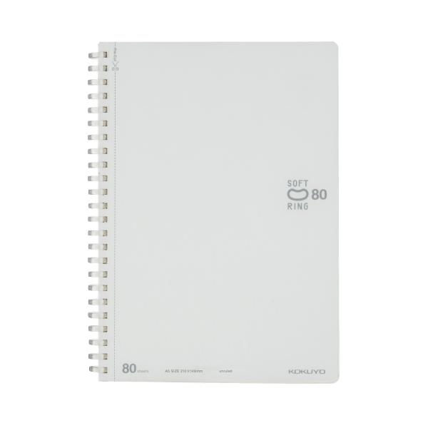 コクヨ ソフトリングノート 無地   カットオフ Ａ５ ８０枚 ス−ＳＶ３３８Ｗ−Ｗ品番：ス-SV338W-WJANコード:4901480326375※メーカーの都合によりパッケージ及び内容量などが予告なく変更される場合があります。