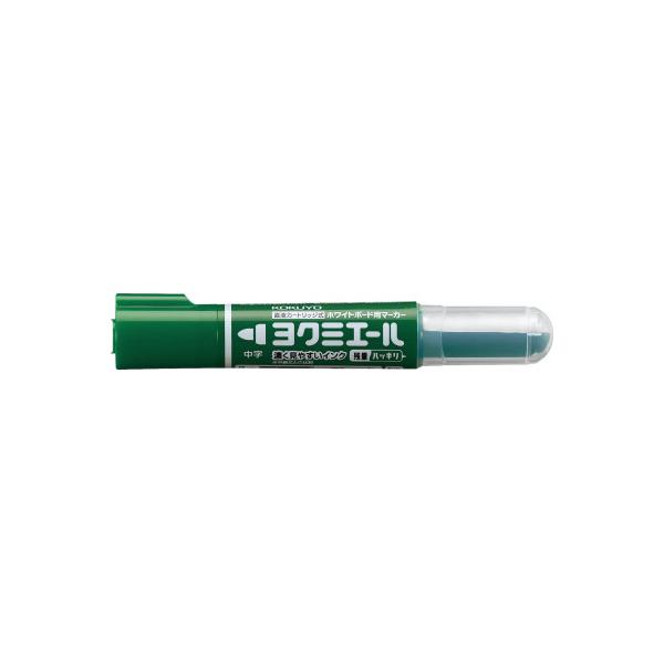 コクヨ ホワイトボードマーカー ヨクミエール   直液式 中字緑 ＰＭ−Ｂ５０２ＮＧ品番：PM-B502NGJANコード:4901480287140お得な１０パックセット※メーカーの都合によりパッケージ及び内容量などが予告なく変更される場合...