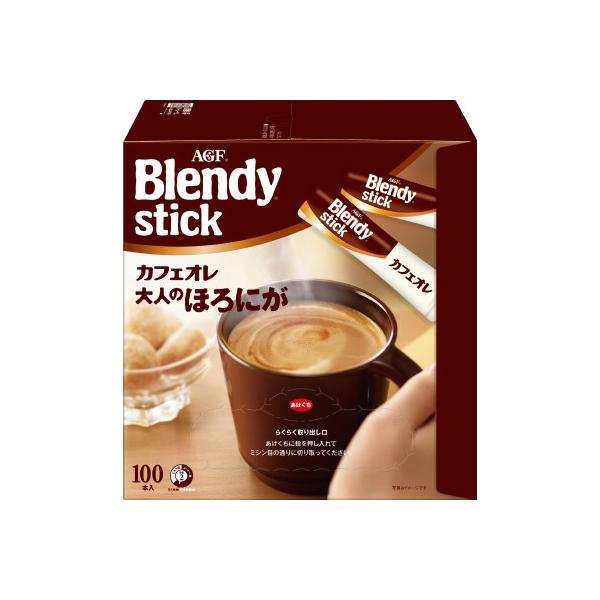 味の素ＡＧＦ ブレンディスティック カフェオレ 大人のほろにが １００本 ４５１８９品番：45189JANコード:4901111406087※メーカーの都合によりパッケージ及び内容量などが予告なく変更される場合があります。