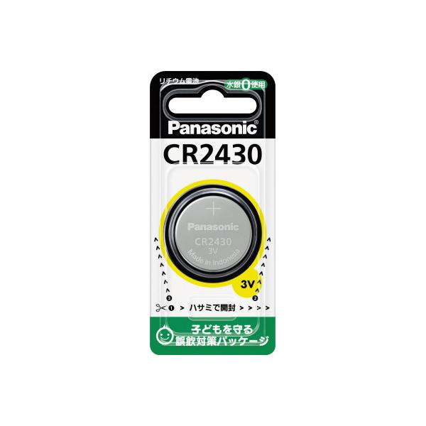 Ｐａｎａｓｏｎｉｃ コイン形リチウム電池 ＣＲ−２４３０Ｐ品番：CR-2430PJANコード:4549077927781※メーカーの都合によりパッケージ及び内容量などが予告なく変更される場合があります。