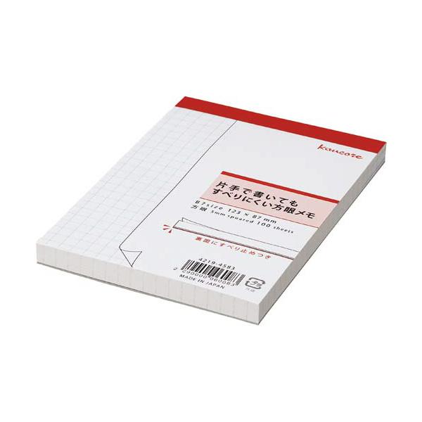 カウネット 片手で書いてもすべりにくい 方眼メモ Ｂ７ １００枚 ４２１９−４５８３品番：4219-4583JANコード:2290000060083※メーカーの都合によりパッケージ及び内容量などが予告なく変更される場合があります。