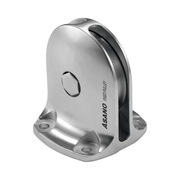 ・固定滑車・縦型1車・車径 : 75 mm・ステンレスベアリング入り・ロープ最大径 : 10 mm ・使用荷重　: 300 kg・メーカー : 浅野金属工業(株)・メーカー直送・返品不可・画像はイメージ画像です。