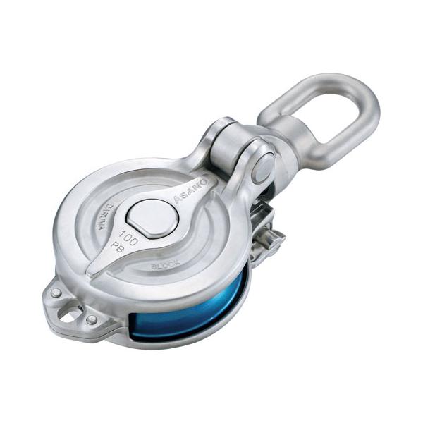 ・ステンレス滑車・ダルマブロックPB型・ベアリング入り・V型形状のシーブを採用。・ワイヤーロープがしっかり収まる。・特殊ナットによりナットのゆるみを防止。・トグルピンのハズレ防止対策。・型式 : AK1690・シーブ径 : 75 mm・シー...