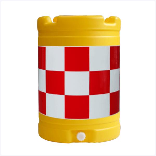 ・衝突緩衝材・スタンダードタイプのクッションドラム・蓋が小さい。・型式 : KHB-2・色 : 赤(反射)/白(反射)・サイズ : 580×830mm・材質 : PE製・水袋5コ入り・メーカー : 安全興業(株)・メーカー直送品・個人宅への...