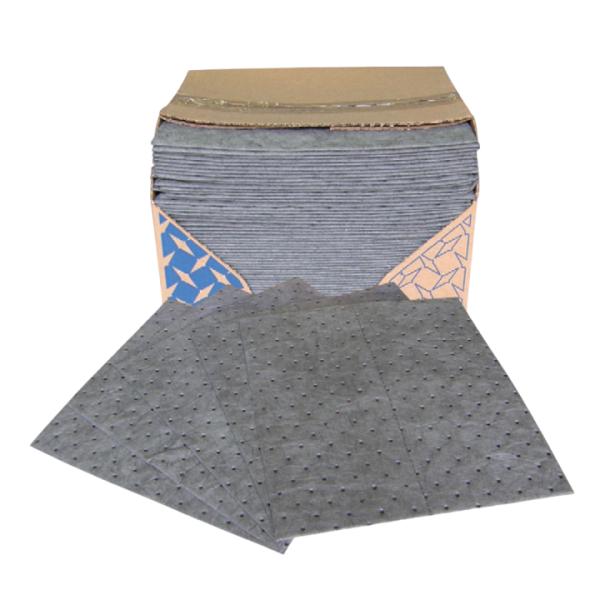 ・液体吸収材・スピルファイター・万能タイプ吸収材・シートタイプ・あらゆる液体の吸収が可能。・吸収材を液体により区分して使用する必要がない。・帯電防止処理品・両面を不織布でコート。・型式 : UPG-75・サイズ : 41cm×61cm・厚さ...