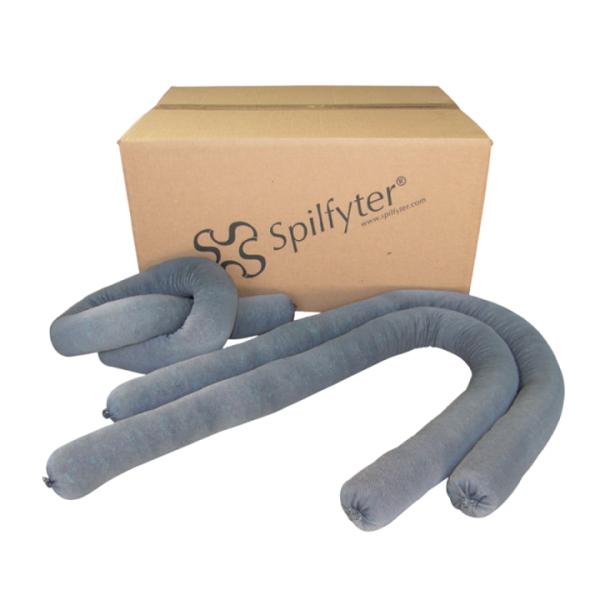 ・液体吸収材・スピルファイター・万能タイプ吸収材・ソックスタイプ・あらゆる液体の吸収が可能。・吸収材を液体により区分して使用する必要がない。・帯電防止処理品・漏洩の拡散防止に最適。・型式 : USG-30・サイズ : φ7.6cm×122c...