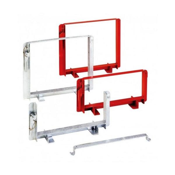 ・単管ハンガー・φ48.6単管パイプの保管、運搬用・頑強なアングル製・5段まで積み重ね可能。・型式 : TH50P・サイズ : 50本用・仕上げ : 赤色塗装・2台1セット・メーカー: (株)伊藤製作所・メーカー直送品・北海道、沖縄他離島は...