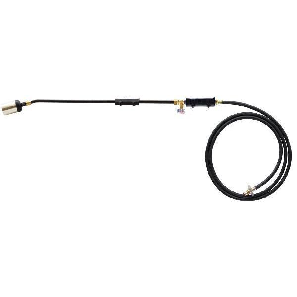 ・プロパンバーナー・LP(プロパン)ガス用。・ステンレス火口を使用。・軽量化と作業性が向上。・火口径 : φ75mm・火口長さ : 152mm・熱量 : 101.2kW(87,000 kcal/h)・火炎形状 : 棒状炎・ホース5m (握り...