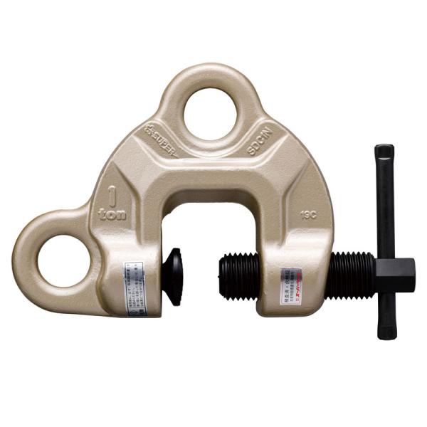 ・メーカー　: (株)スーパーツール・型式　: SDC2N・クランプ範囲　: 0〜40 mm・容量　: 2トン・万能型吊りクランプ。・耐久性、耐振性抜群。・画像はイメージ画像です。