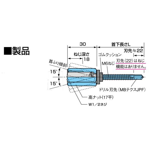 ゼン技研(株) プレートアンカー 首振りタイプ KTF-51 適用壁厚1〜20mm 鋼板厚1.6〜6.0mm (50本入り) | 清水金物.biz | SitePromo