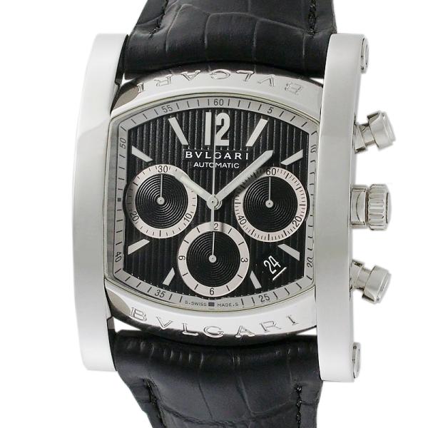 詳細：ブルガリ BVLGARI アショーマ クロノグラフ AA48SCH AA48BSLDCHブランド：Bulgari (ブルガリ)型番：AA48BSLDCH製造年：不明素材：SSフェイス カラー：ブラックケース サイズ：縦4.7cm×横3...