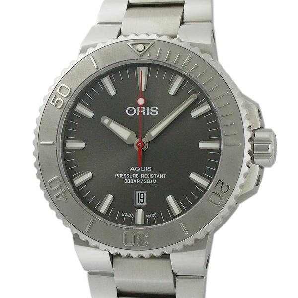 詳細：オリス ORIS アクイス デイト レリーフ 01 733 7730 4153-07 8 24 05PEBブランド：Oris (オリス)型番：01 733 7730 4153製造年：不明素材：SSフェイス カラー：グレーケース サイズ...