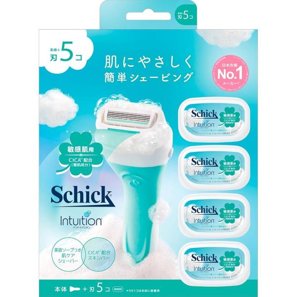 「商品情報」商品紹介ボディソープなしでソレ~る シック イントゥイション お試し用アロエ&amp;ビタミンE(保湿剤)配合のソープでシェービングしながら肌にうるおいを与えます。●濡らすだけで、カミソリの動きをスムーズにし、肌にうるおいを与え...