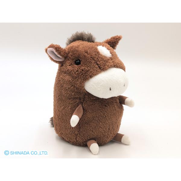 baby natureにちょっと手の込んだリッチな作りのシリーズbaby moreが登場です。第一弾はフサフサのタテガミとシッポが可愛いポニー。ちょっぴり面長の顔に、額の模様がキリリと印象的。カラーは栗毛のダークブラウンと月毛のブラウンの2...