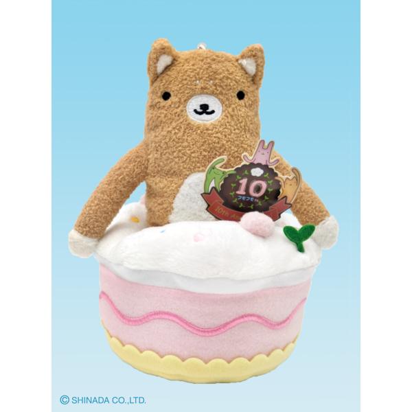 「フモフモさん人気投票」で上位6フモに選ばれたフモフモさんがくものケーキにうもれて登場するらしいです。お腹には10th Anniversaryと同じロゴ刺しゅう入り！くものケーキはスマートフォンスタンドとしても使えるようです。オリジナル巾着...