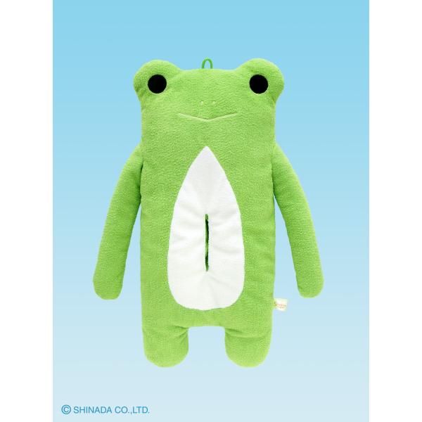 フモフモさんのティッシュカバーが新しく発見されたみたいです。さわり心地は ぬいぐるみそのままに、使うたびに癒してくれそうです♪すもも・ふもも・まもも・けろーにょ 緑・ふふ・ちーく グリーンの6フモです。サイズ：約高４３×幅１８×奥８cm素材...