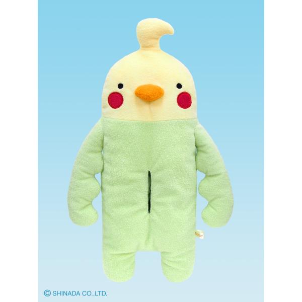 フモフモさんのティッシュカバーが新しく発見されたみたいです。さわり心地は ぬいぐるみそのままに、使うたびに癒してくれそうです♪すもも・ふもも・まもも・けろーにょ 緑・ふふ・ちーく グリーンの6フモです。サイズ：約高４３×幅１８×奥８cm素材...
